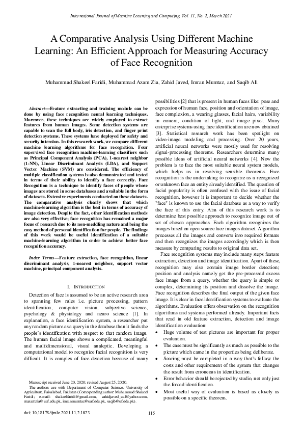 (PDF) A Comparative Analysis Using Different Machine Learning: An Efficient Approach for ...