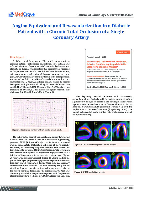 (PDF) Angina Equivalent and Revascularization in a Diabetic Patient ...