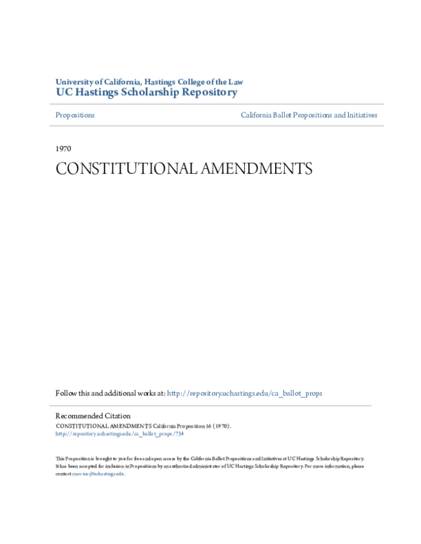 (PDF) Constitutional Amendments