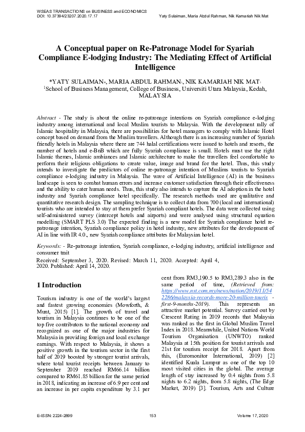 (PDF) A Conceptual paper on Re-Patronage Model for Syariah Compliance E ...