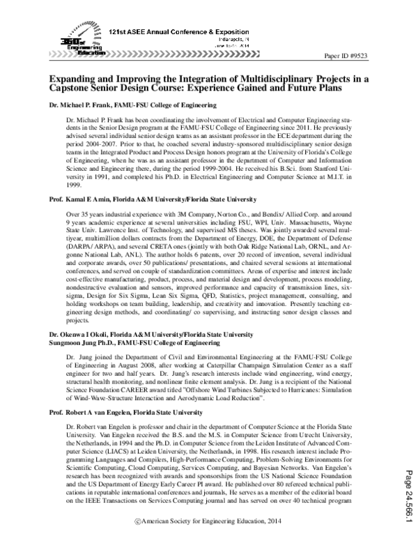 (PDF) Expanding and Improving the Integration of Multidisciplinary ...