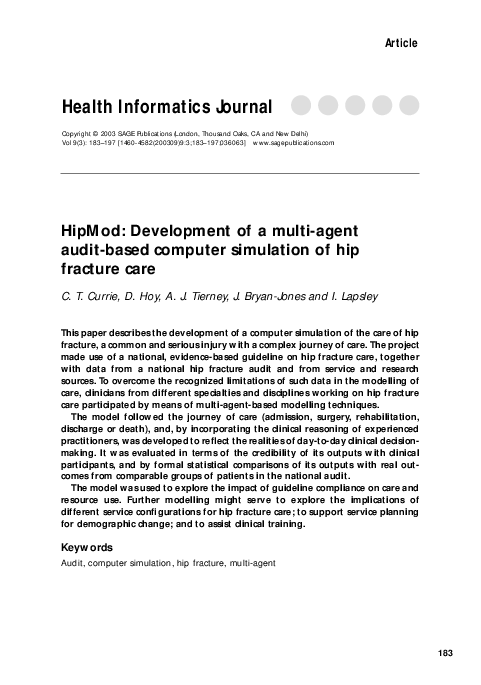 (PDF) Health Informatics Journal