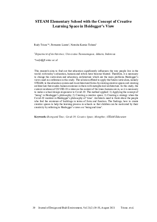 (PDF) STEAM Elementary School With The Concept of Creative Learning ...
