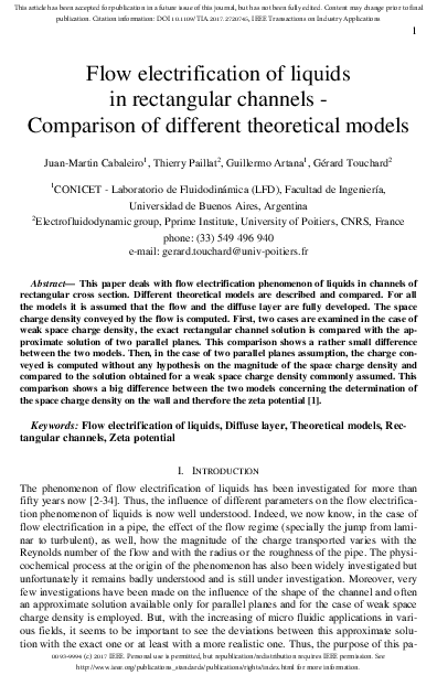 (PDF) Flow electrification of liquids in rectangular channels ...