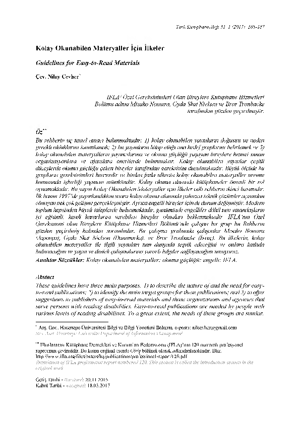 (PDF) Guidelines for Easy-to-Read Materials