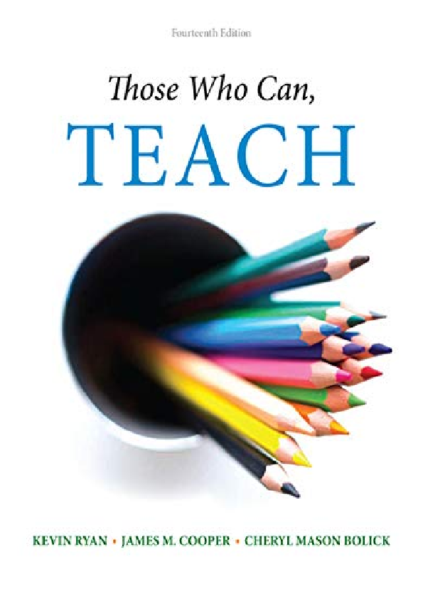 (PDF) Those Who Can Teach