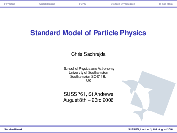 (PDF) The standard model of particle physics