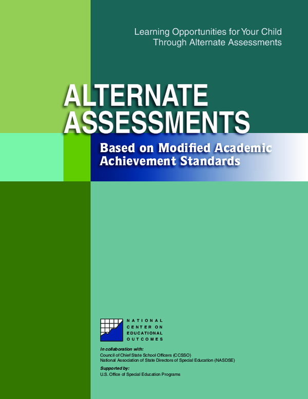 (PDF) Learning Opportunities for Your Child Through Alternate Assessments: Alternate Assessments ...