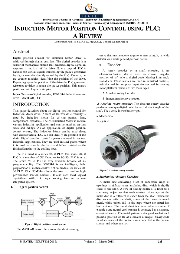 (PDF) Induction Motor Position Control Using PLC: A Review