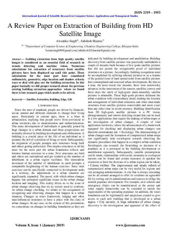(PDF) Review building extraction