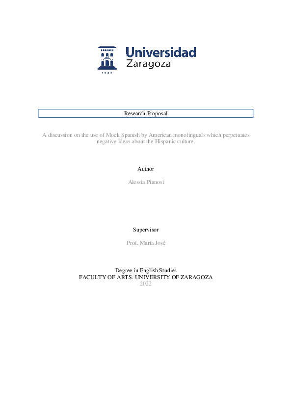 (PDF) A discussion on the use of Mock Spanish by American monolinguals ...
