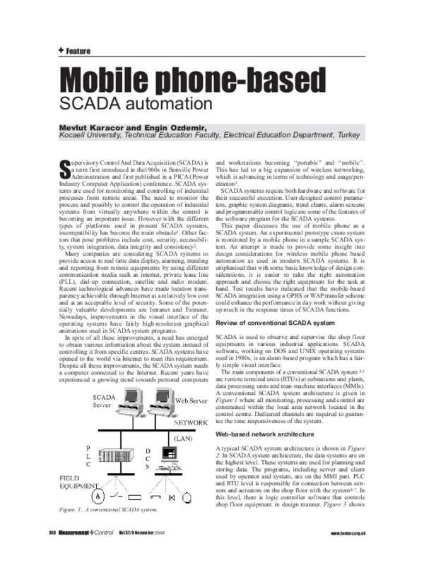 (PDF) Mobile Phone-Based SCADA Automation