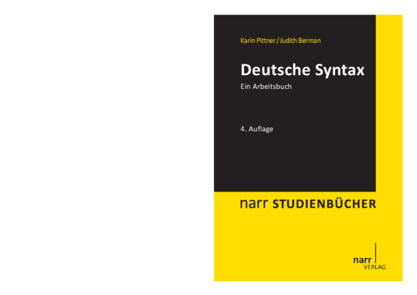 (PDF) Deutsche Syntax : ein Arbeitsbuch