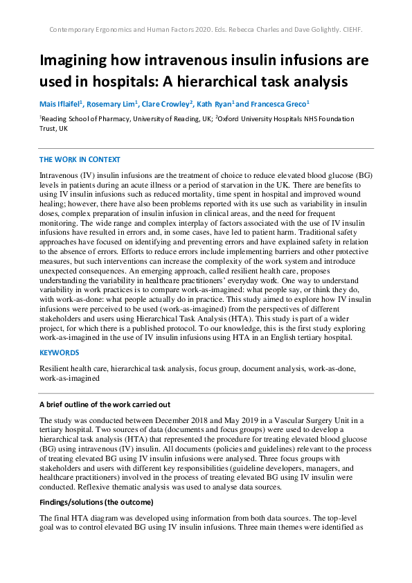 (PDF) Imagining how intravenous insulin infusions are used in hospitals ...