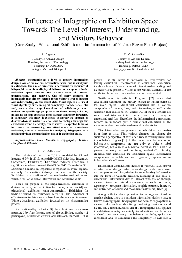 (PDF) Influence of Infographic on Exhibition Space Towards The Level of ...