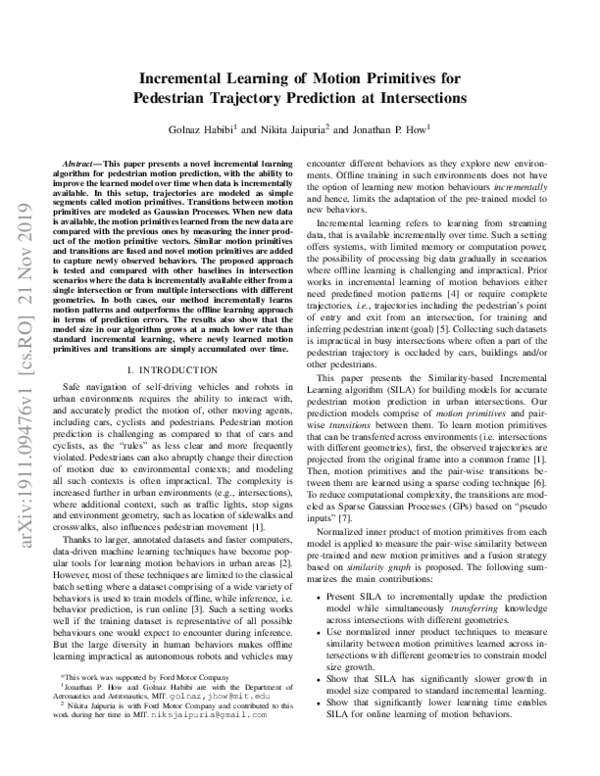 (PDF) Incremental Learning of Motion Primitives for Pedestrian Trajectory Prediction at ...