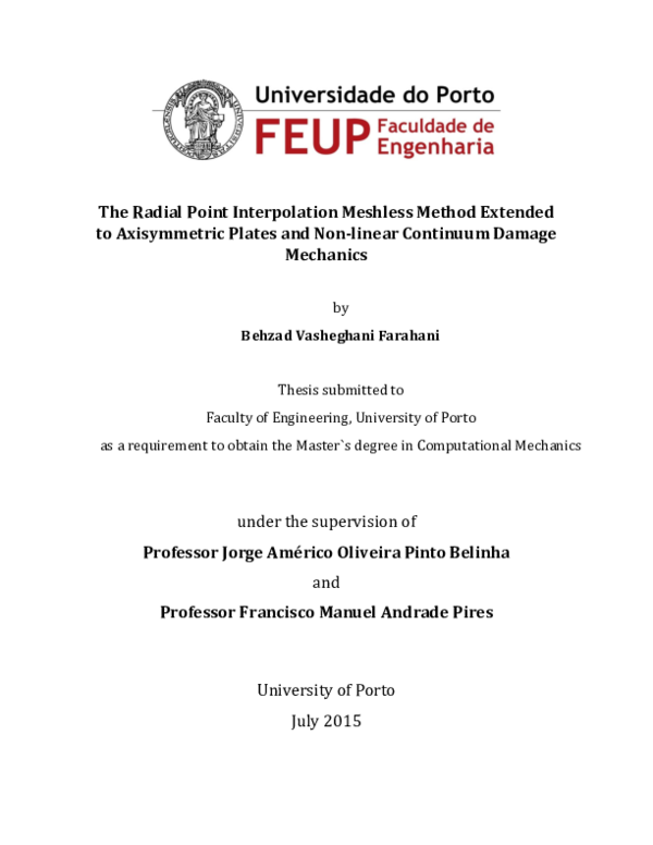 (PDF) A radial point interpolation meshless method extended with an ...