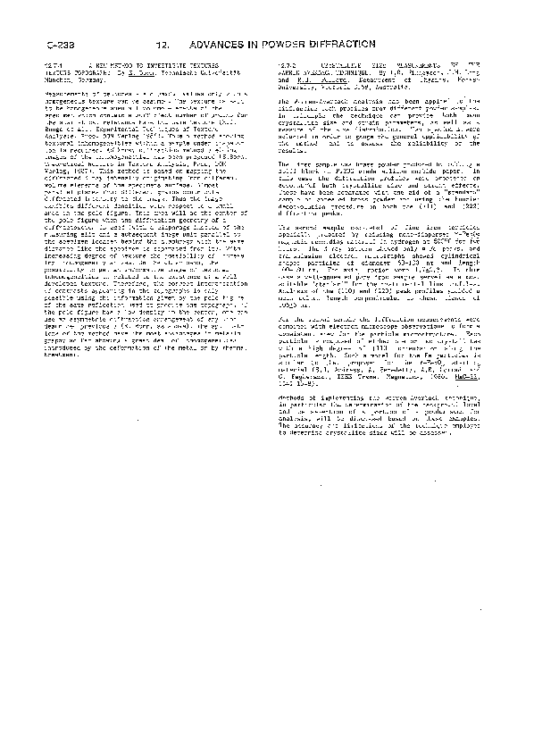 (PDF) Crystallite size measurements by the Warren–Averbach technique