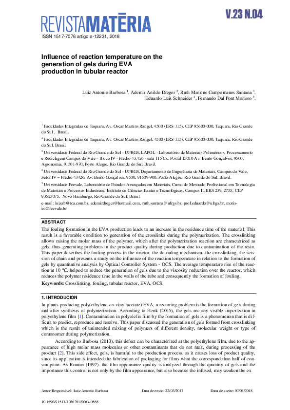 (PDF) Kinetics and Reactor Modeling of a High Temperature Water− Gas ...