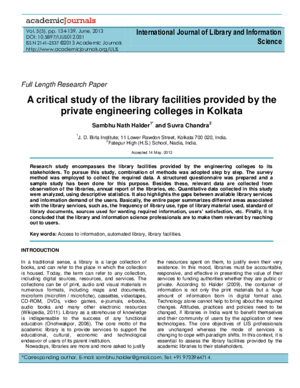 (PDF) International Journal of Library and Information Science
