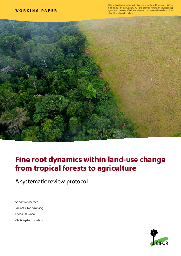 (PDF) Fine root dynamics within land-use change from tropical forests ...