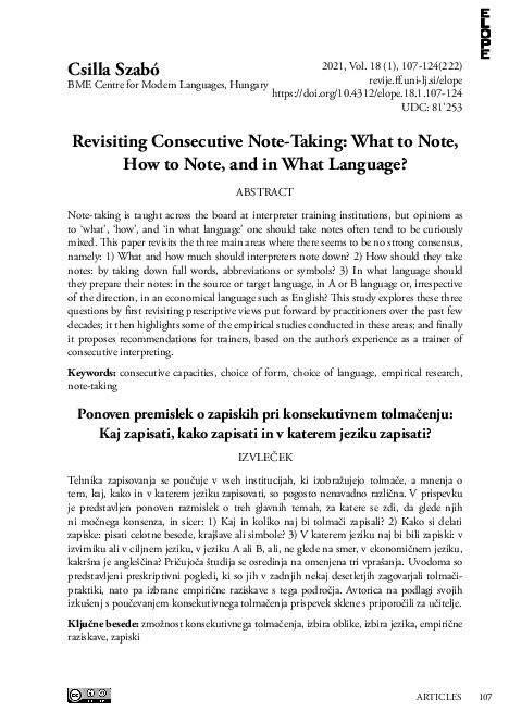 (PDF) Revisiting Consecutive Note-Taking: What to Note, How to Note ...