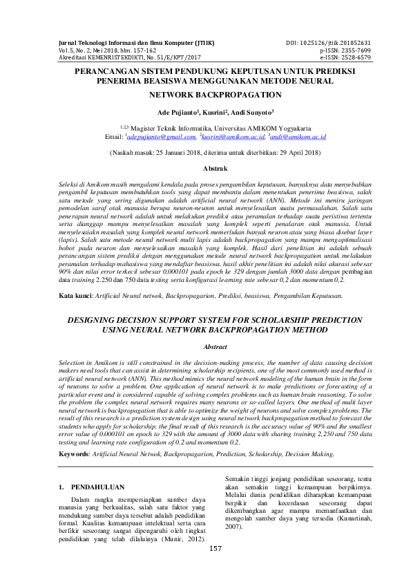 (PDF) PERANCANGAN SISTEM PENDUKUNG KEPUTUSAN UNTUK PEMILIHAN SUPPLIER MESIN KASIR MENGGUNAKAN ...