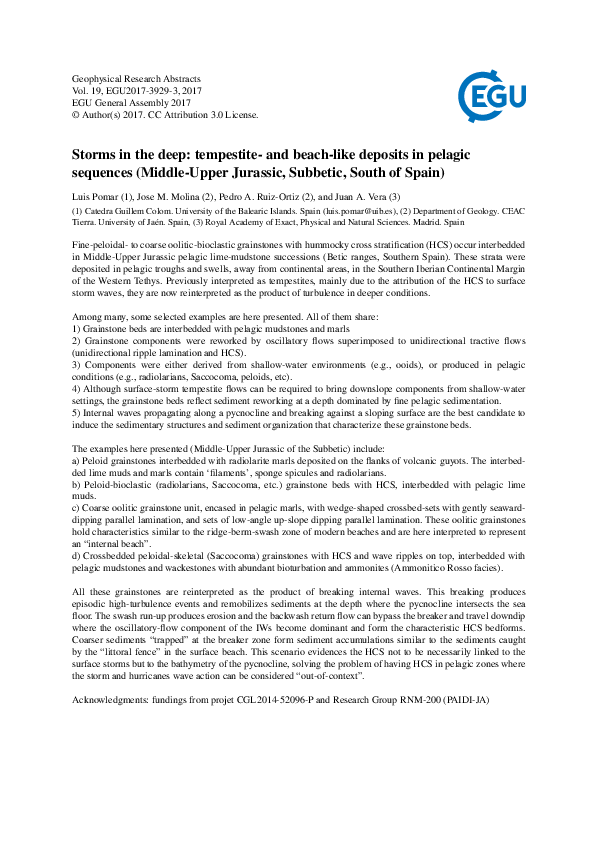 (PDF) Storms in the deep: tempestite- and beach-like deposits in ...