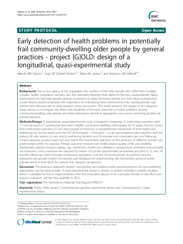 (PDF) STUDY PROTOCOL Open Access