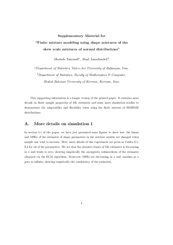Pdf Finite Mixture Modeling Using Shape Mixtures Of The Skew Scale Mixtures Of Normal