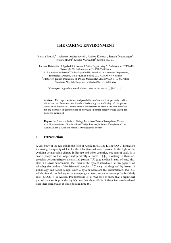 (PDF) The Caring Environment