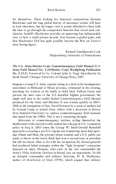 (PDF) The US Army Marine Corps Counterinsurgency Field Manual (US Army ...