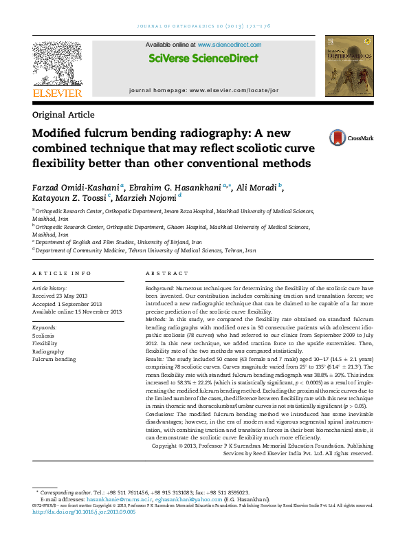 (PDF) Modified fulcrum bending radiography: A new combined technique ...