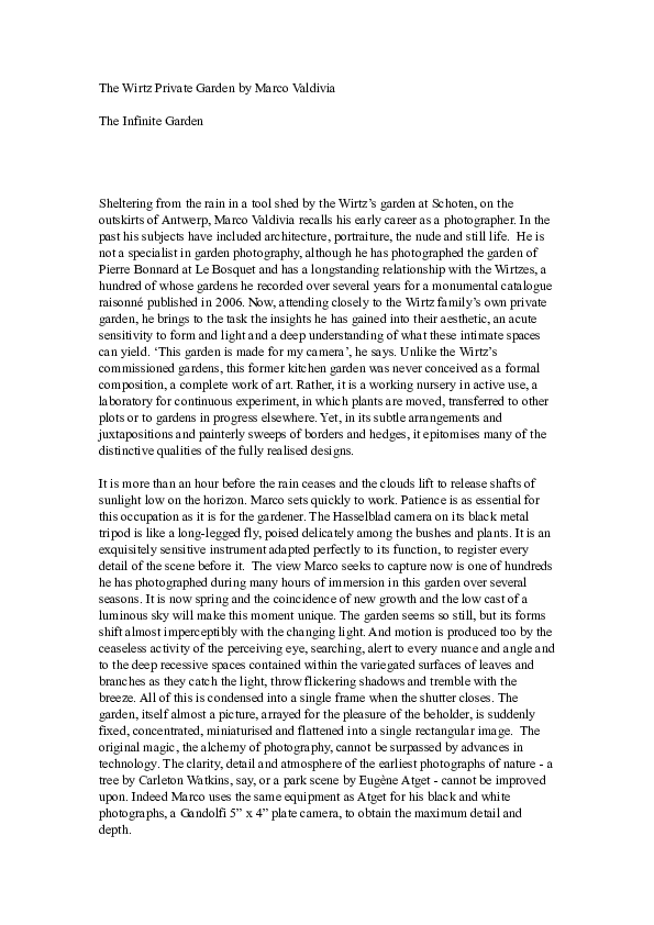 (PDF) The Infinite Garden
