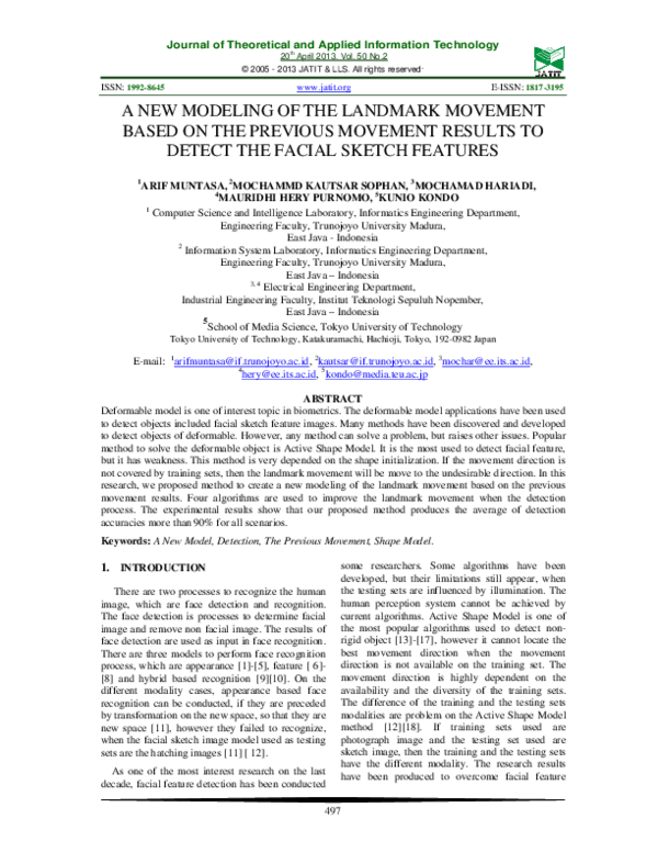 (PDF) A New Modeling of the Landmark Movement Based on the Previous ...