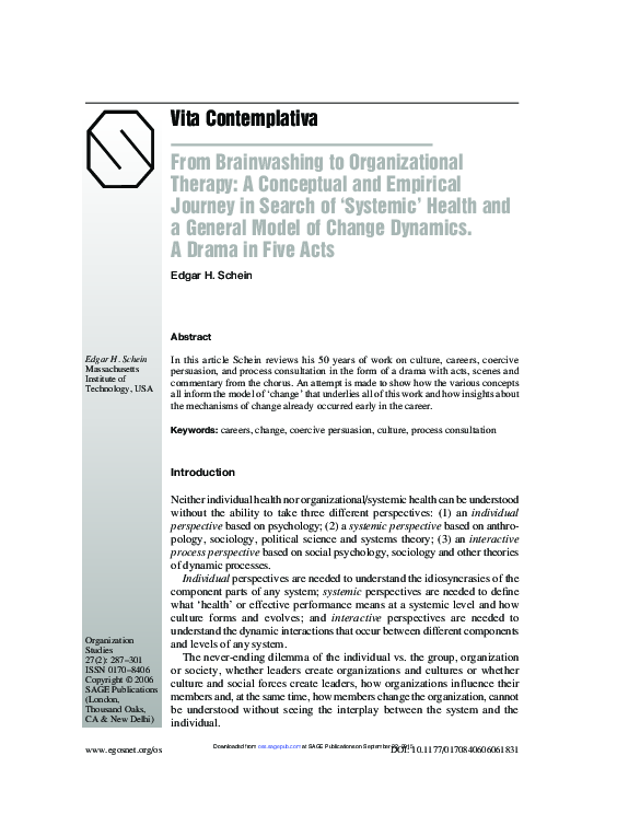 (PDF) From brainwashing to organizational therapy: A conceptual and ...