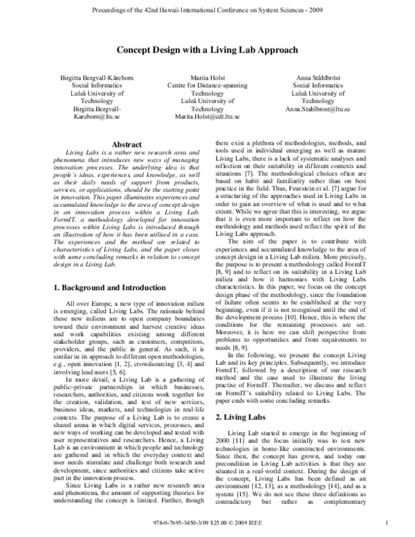 (PDF) FormIT – an Illustration of a Living Lab Methodology