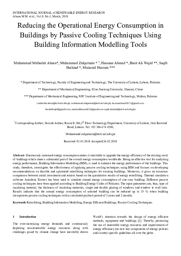 (PDF) Reducing the Operational Energy Consumption in Buildings by ...