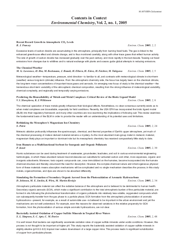 (PDF) Predicting the bioavailability of metals and metal complexes ...