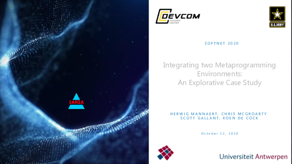 (PDF) Integrating Two Metaprogramming Environments: An Explorative Case Study