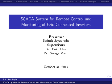 (PDF) SCADA system for remote control and monitoring of grid connected ...