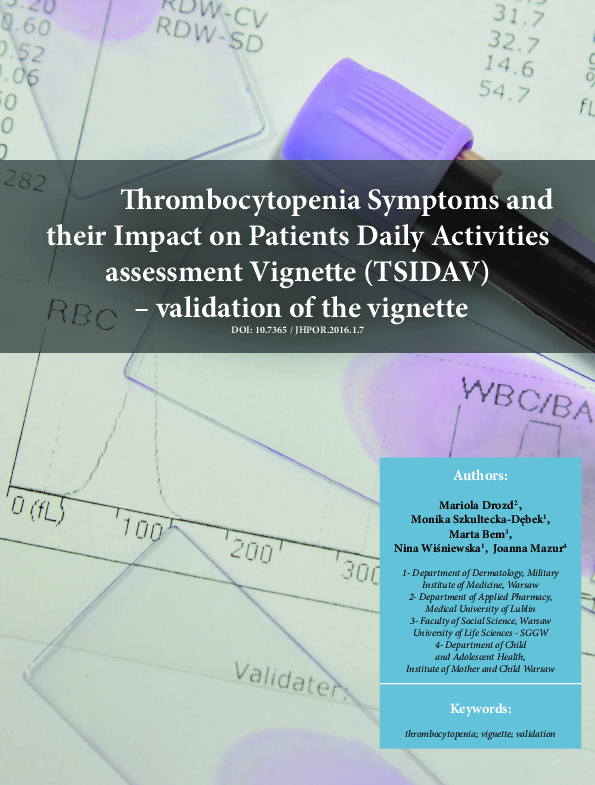 (PDF) Thrombocytopenia Symptoms and Their Impact on Patients Daily ...
