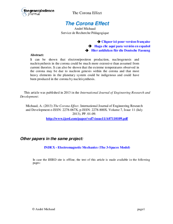 (PDF) The Corona Effect