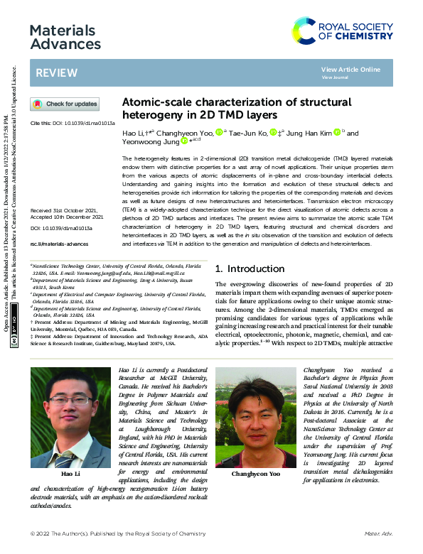 (PDF) Atomic-scale characterization of structural heterogeny in 2D TMD ...