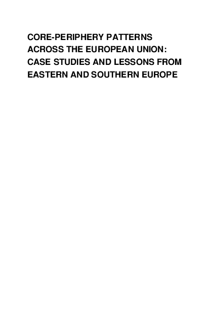 (PDF) Core-Periphery Patterns Across the European Union