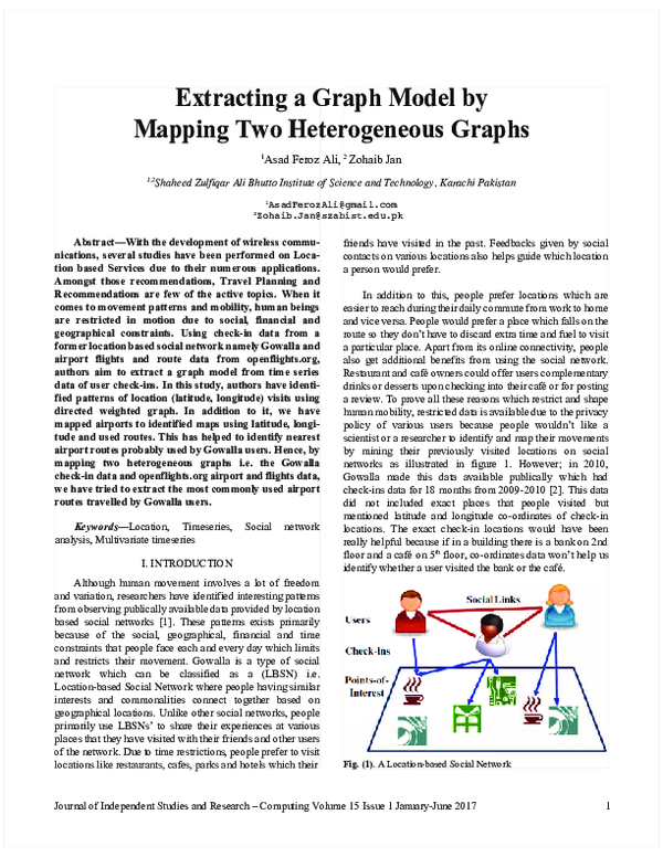 Pdf Extracting A Graph Model By Mapping Two Heterogeneous Graphs