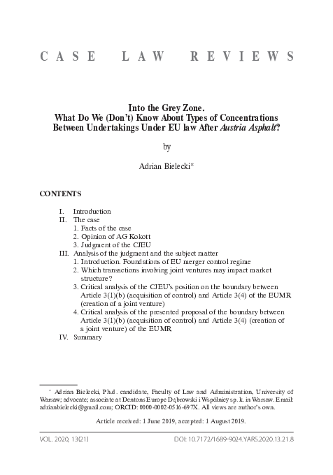 (PDF) Into the Grey Zone. What Do We (Don’t) Know About Types of ...