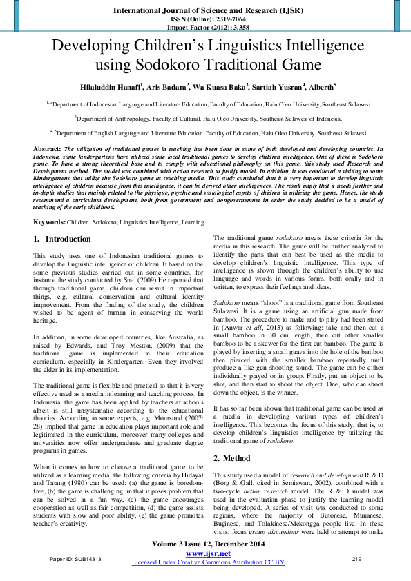(PDF) Licensed Under Creative Commons Attribution CC BY Developing ...