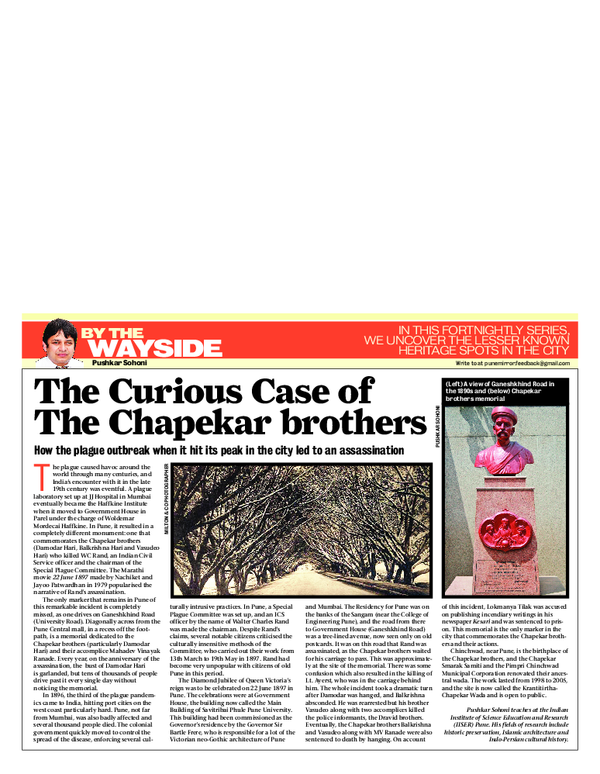 (PDF) The Curious Case of the Chapekar Brothers