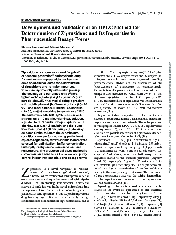 (PDF) Development and validation of HPLC method for determination of clotrimazole and its two ...